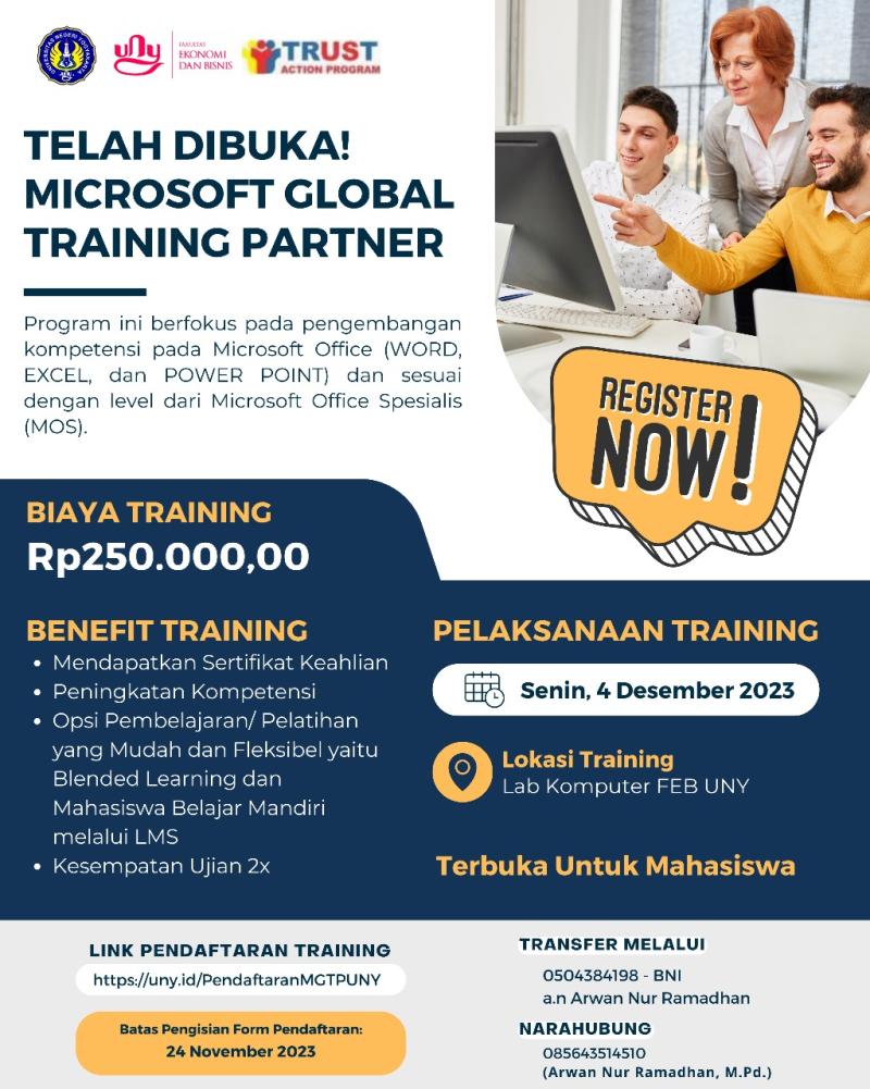 Microsoft Global Training Partner | Fakultas Ekonomi dan Bisnis